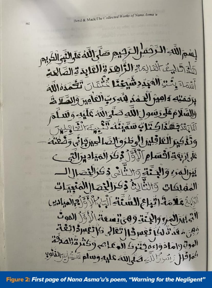 A Plea to Saintly Women: The Life and Legacy of Nana Asma’u | Yaqeen ...